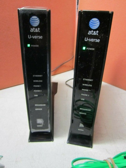 2 pcs of AT&T U-verse Broadband Service 5031NV DSL Modem with Wireless ...