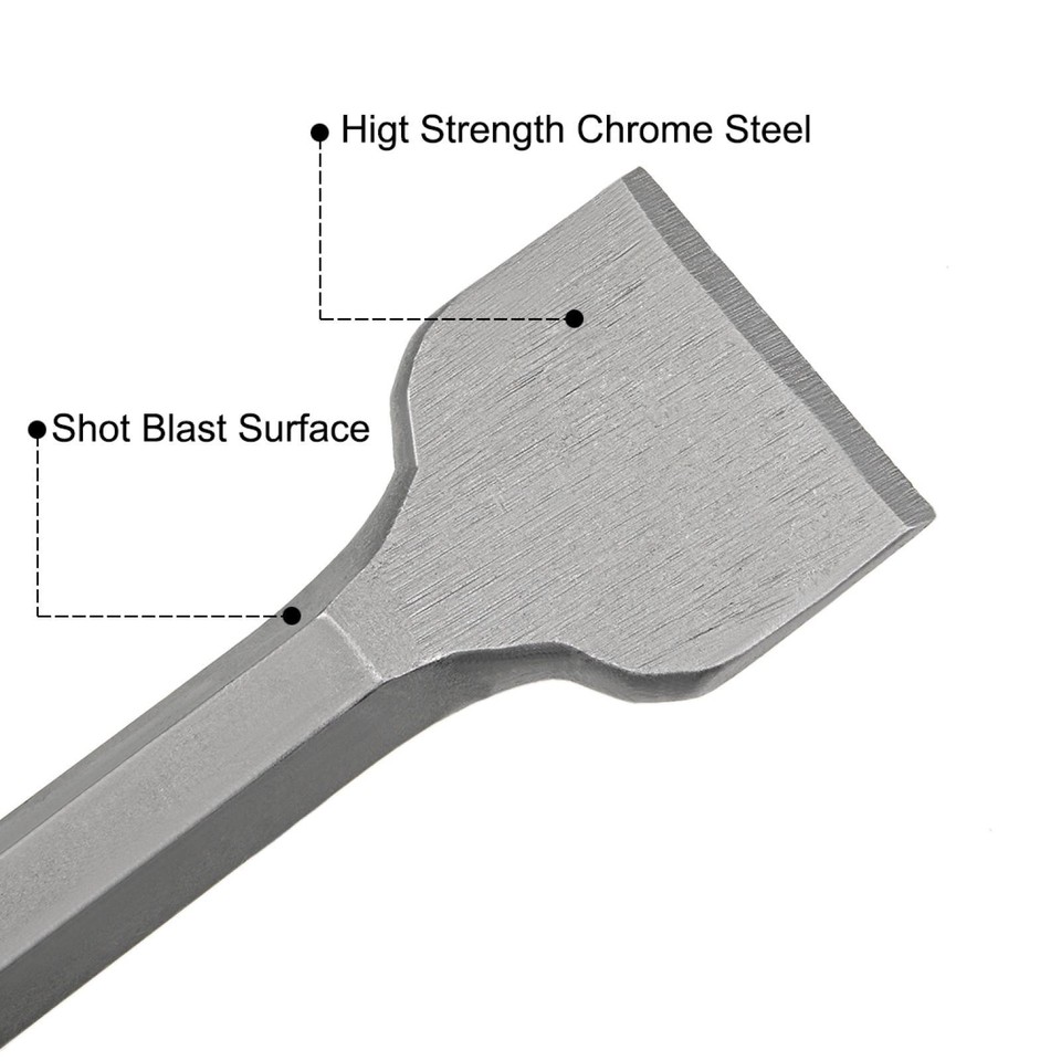Cranked Drill Chisels 50mm Masonry Chisel Bit Hex Shank Jack Hammer ...