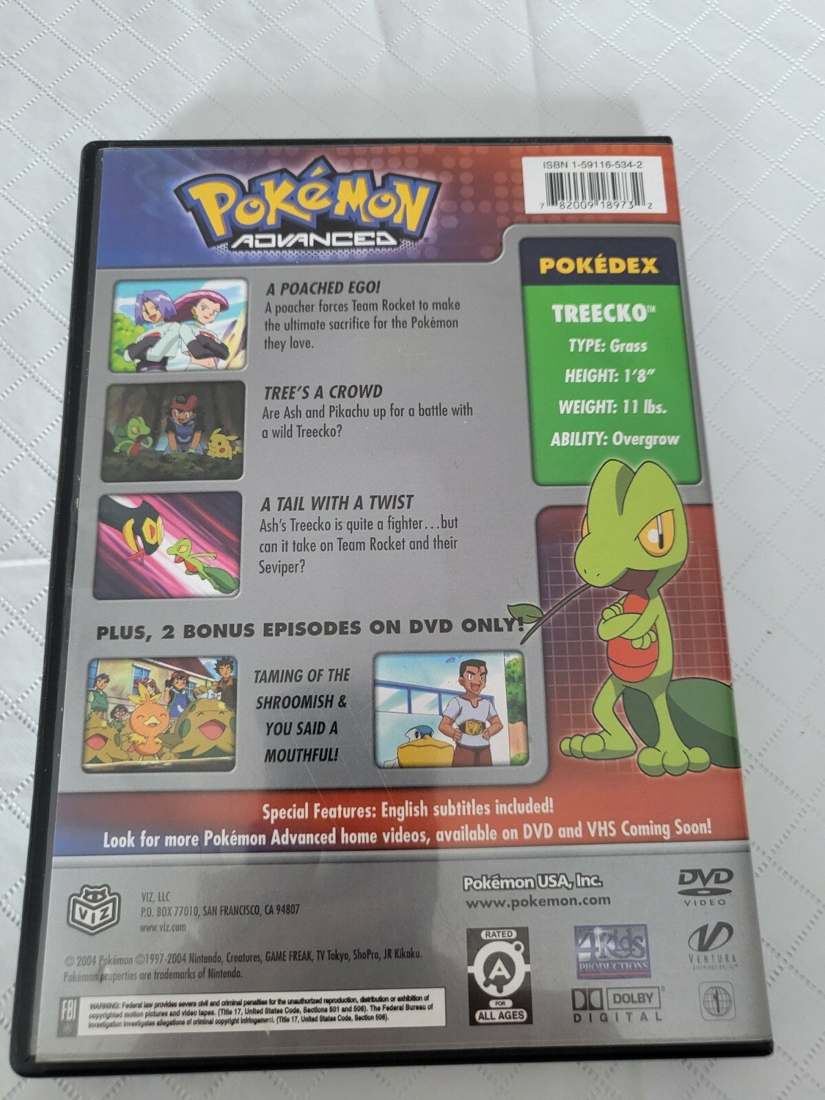 Pokemon Advanced - Vol. 2: Trees a Crowd (DVD, 2004) for sale online | eBay