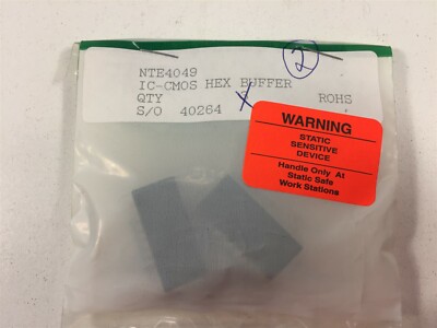 (2) NTE4049 Integrated Circuit CMOS, Hex Buffer/Converter 4049 - Lot of ...