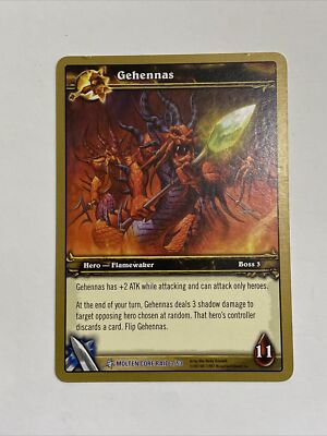 Gehennas World of Warcraft WoW TCG CCC Molten Core Raid Oversized Card ...