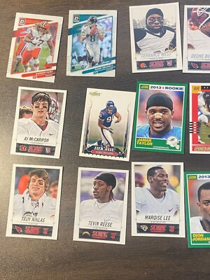 Football cards NFL rookies most panini 2006, 2009, 2013, 2014 all for ...