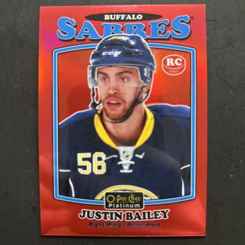 2016-17 O-Pee-Chee Platinum Red Rainbow /15 Justin Bailey RC Buffalo ...