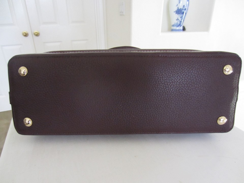 Coach F54664 Sierra Satchel in Pebble and Patent Leathers OXblood $475 ...