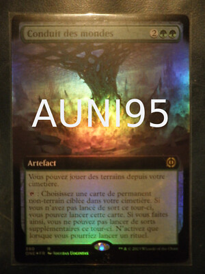 mtg magic conduit of worlds FOIL extended borderless FRENCH vf fr des ...