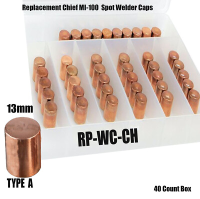 Replacement Chief Spot Weld Caps - Electrodes - 13mm - GYS Spot Weld ...