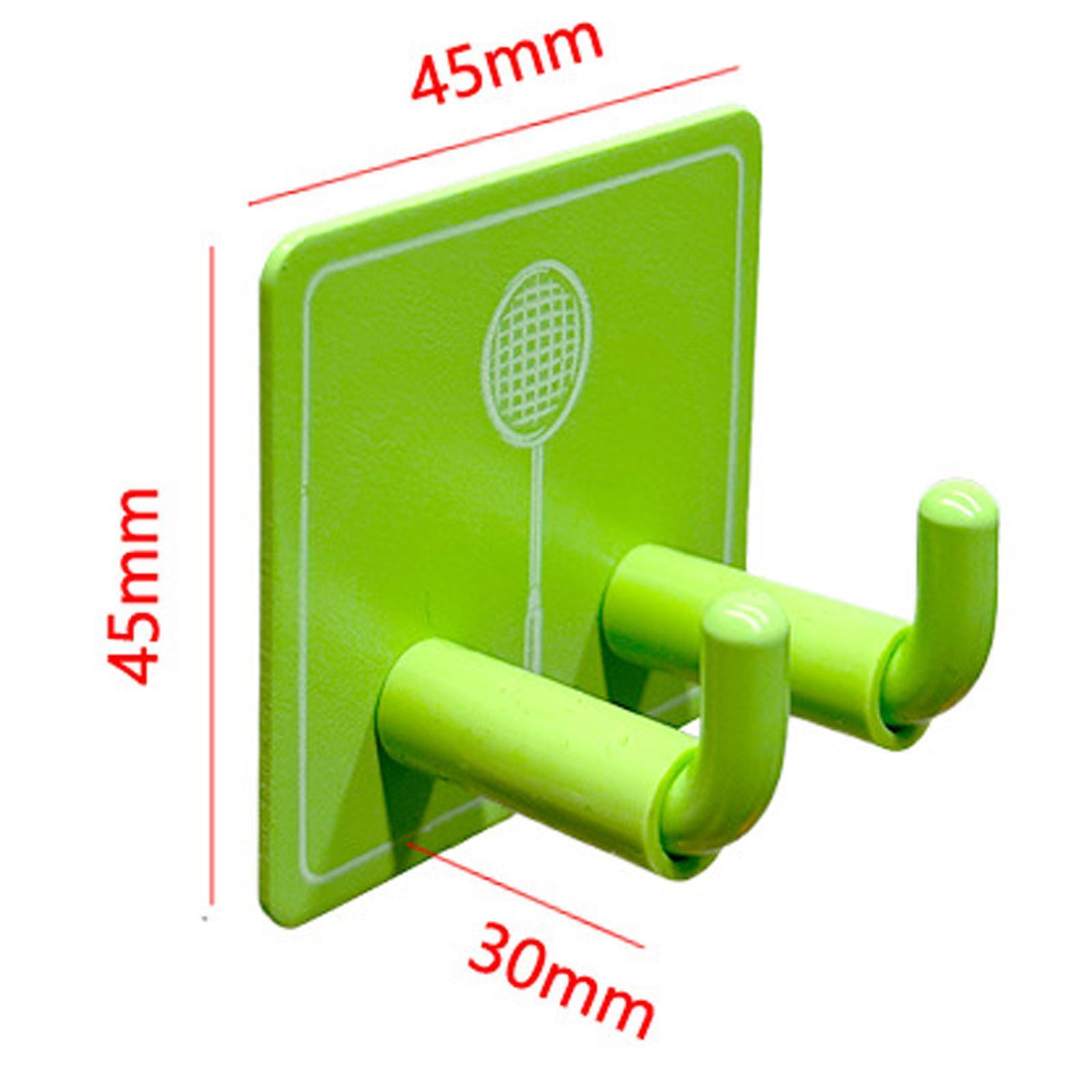 6Pcs Wall Mounted Racket Rack Badminton Racket Hook for Gym Garage Game ...