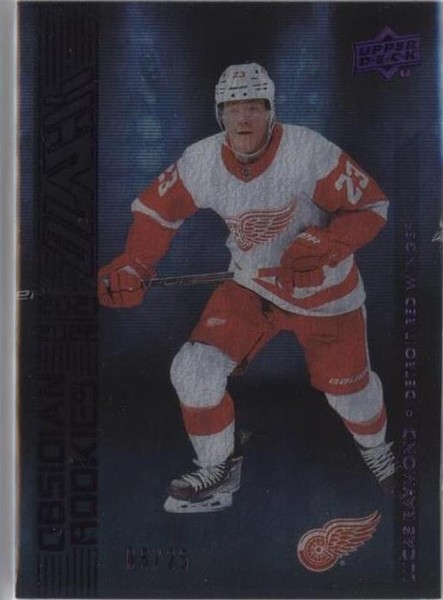 2021-22 SPx - UD Black Obsidian Rookies Purple #OR-40 Lucas Raymond /25 ...