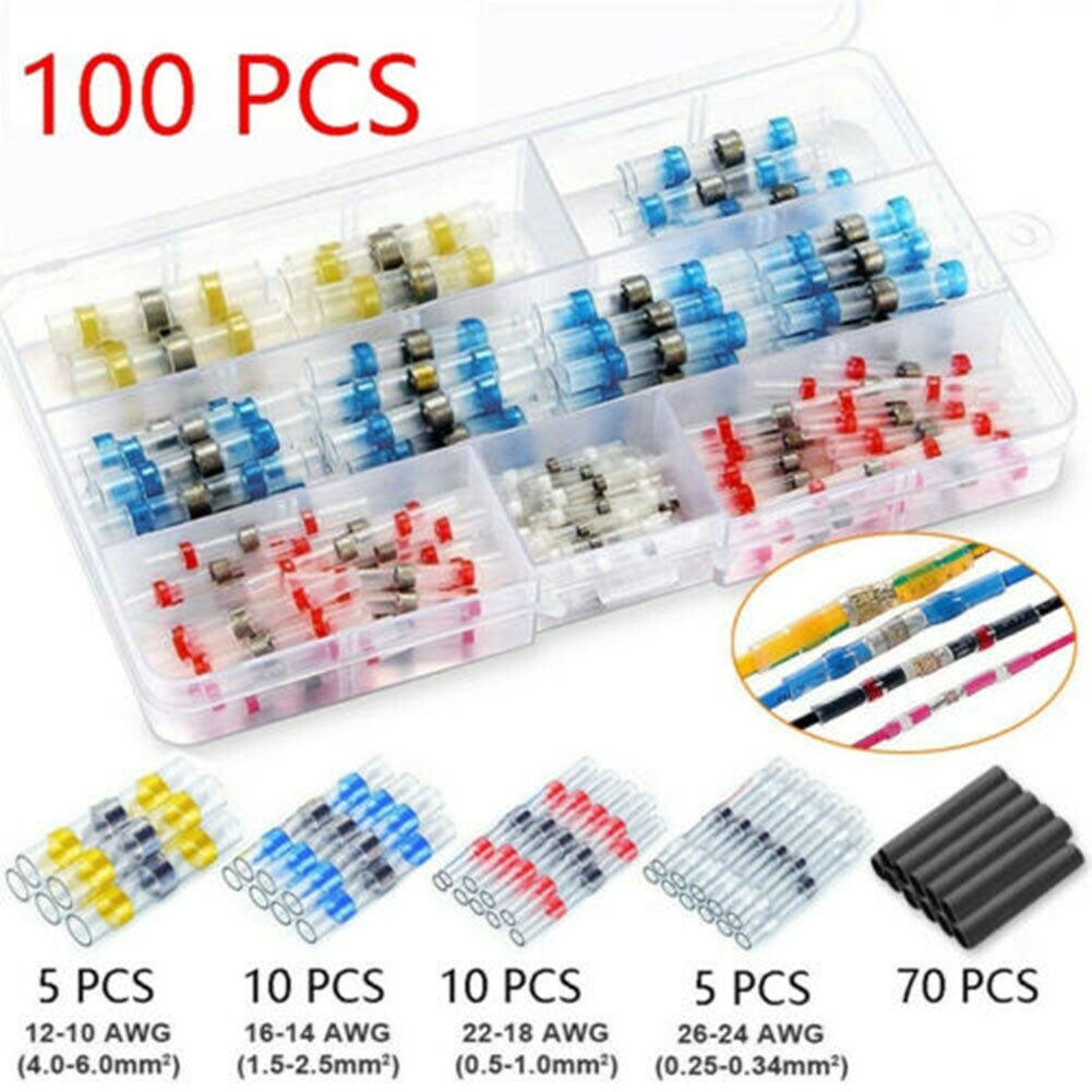 Automotive Wire Junction Strip 100 Pcs Scotch Lock Wire Connectors