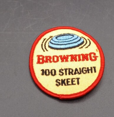 Vintage Browning Rifle Firearms Gun 100 Straight Skeet Patch | eBay