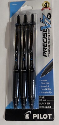 Pilot Precise V7 RT Retractable Rollerball Pens 0.7mm Fine Point Black ...