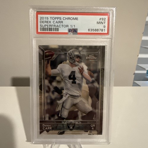 Derek Carr 2015 Topps Chrome Superfractor 1/1 PSA 9 Mint! | eBay