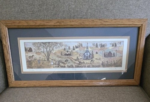 Jay Wennersten SUNDAY MORNING Panoramic Country Landscape Framed Wall ...