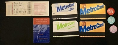Vintage NYC Used Ephemera: MTA MetroCards, Met Tokens, Library & MoMA 🗽 ...