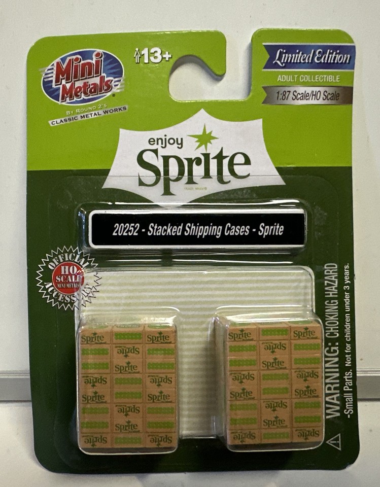 Mini Details HO Scale Sprite Stacked Shipping Cases 2-Pack #20252 New ...