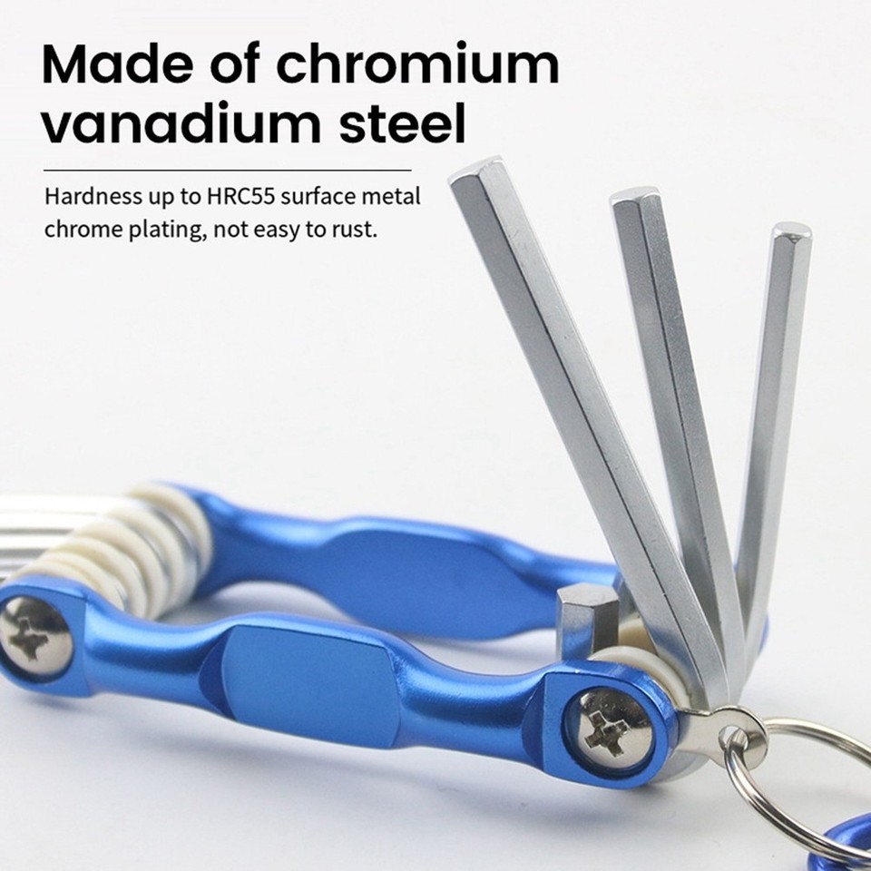 Folding Hex Key Box End Wrench Set Flat Head Spanner Key Set Repair ...