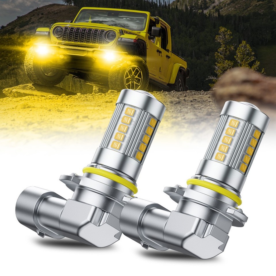 AUXITO 9006 HB4 LED Fog Driving Light Bulbs Yellow Daytime Running ...