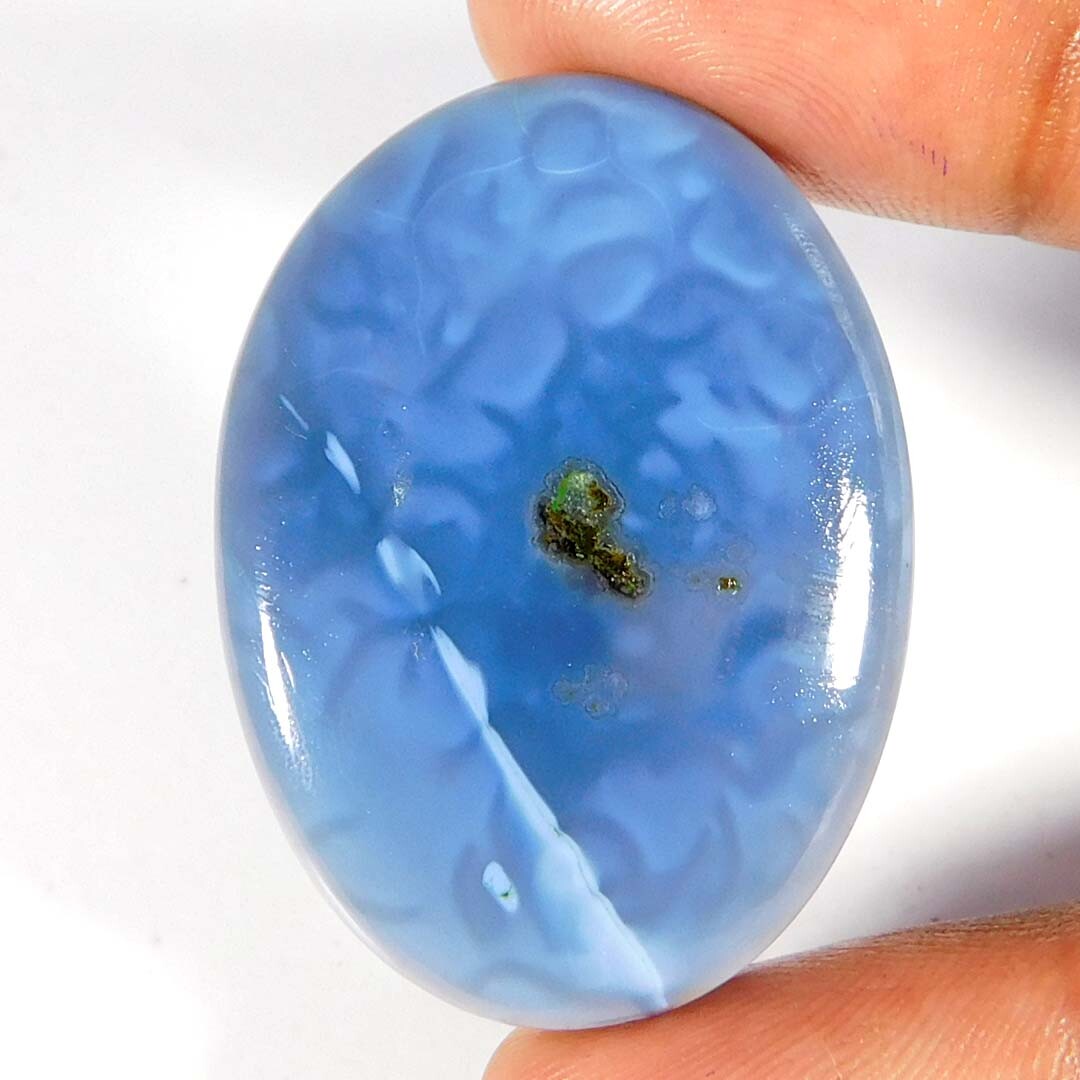 35.35Cts. Natural Australian Blue Opal Oval Cabochon Loose Gemstone | eBay