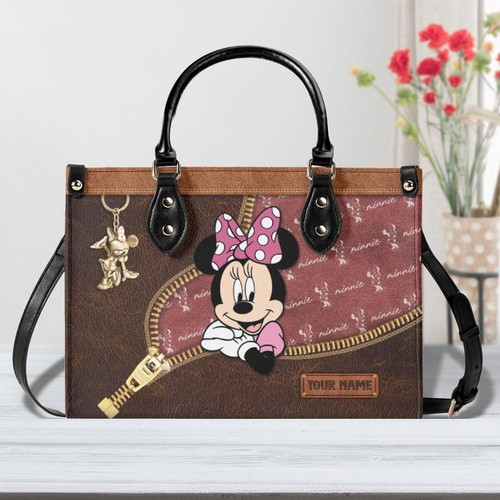 Personalized Disney Minnie Mouse Leather Handbag, Disney Handbag, gift ...