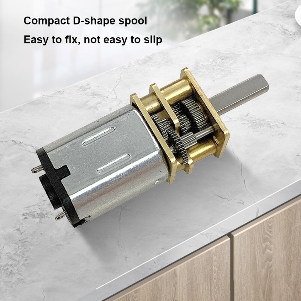 DC Micro Metal Gear Motors Slow Speed Electric Gearbox Motors DIY RC ...