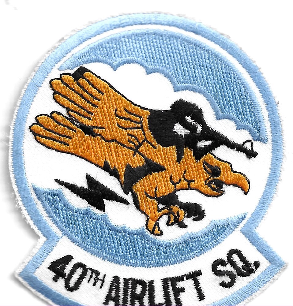 USAF PATCH 40 AIRLIFT SQUADRON US AIR FORCE SQUADRON PATCH | eBay