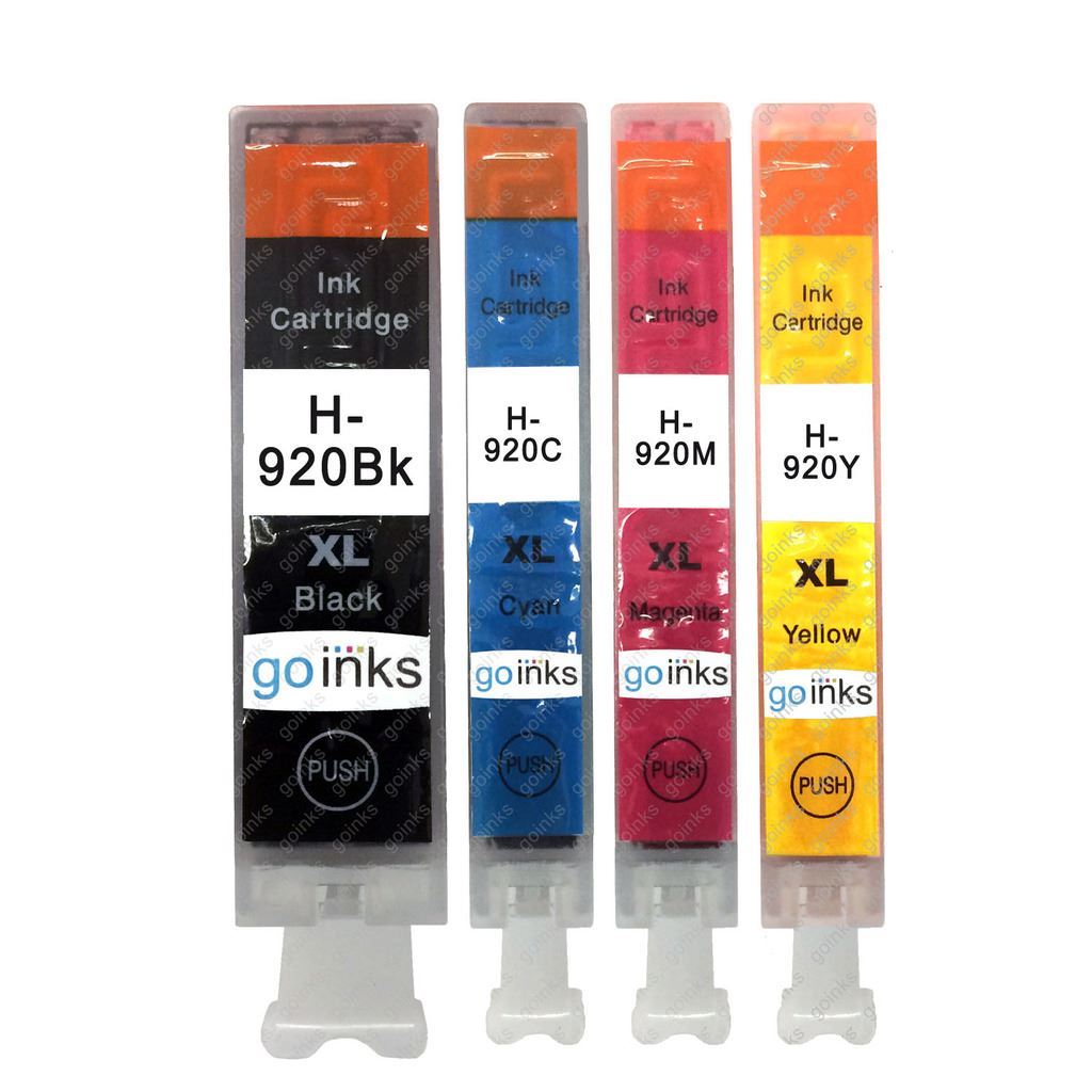 4 Printer Ink Cartridges (Set) for HP Officejet 6000, 6500, 6500A, 7000 ...