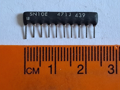 470Ω 10 Pin Fixed Bussed Network Array Resistor 1/8W ±5% 470 Ohm 471J ...