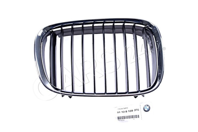 Genuine BMW 5 Series E39 Front Radiator Kidney Black Grille Left OEM ...