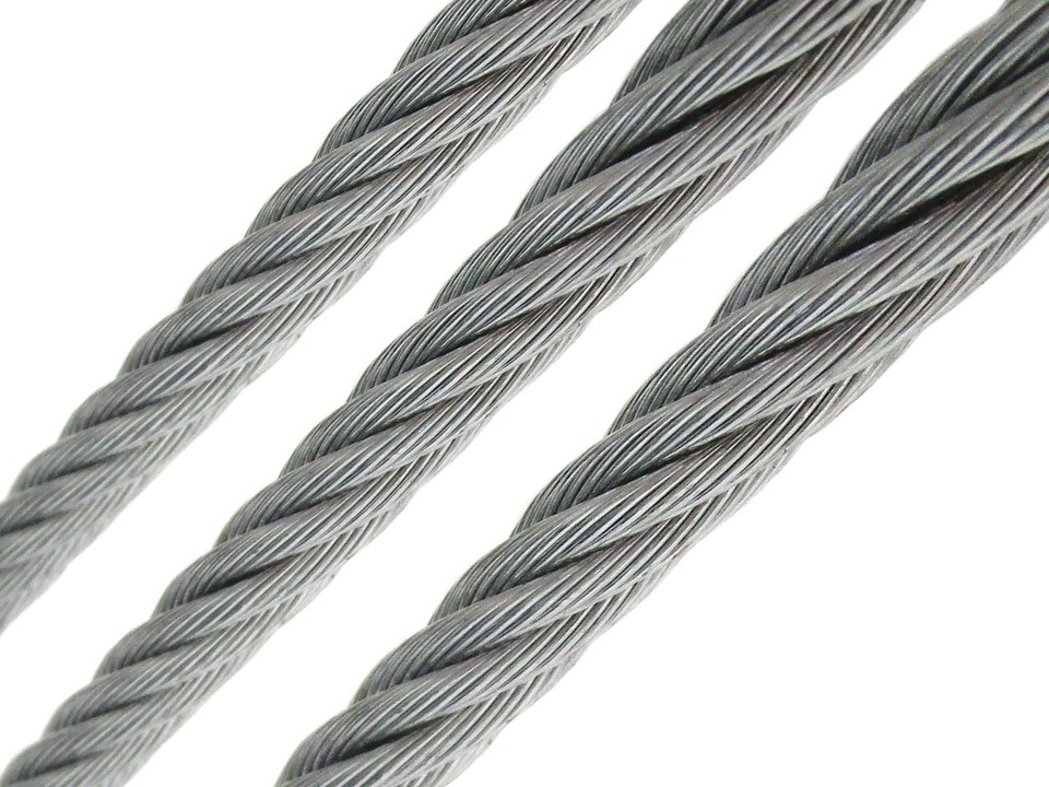 3/8" Steel Aircraft Cable - Premium 7 x 19 Rigging Wire 0.375" Diameter ...