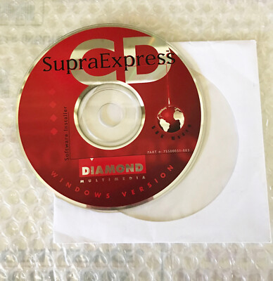 Vintage Diamond SupraExpress 56/56sp Modem Windows PC CD-ROM -Warcraft ...