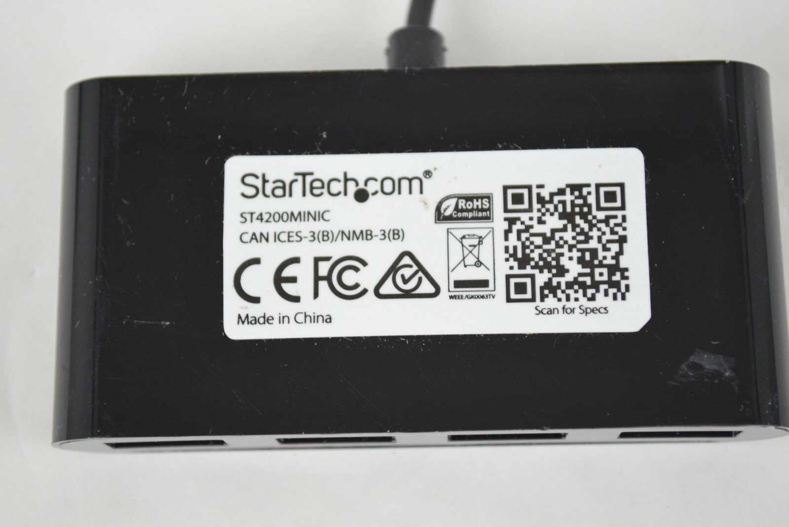 StarTech ST4200MiniC 4 Port USB Hub USB-C to 4 USB-A USB 2.0 | eBay