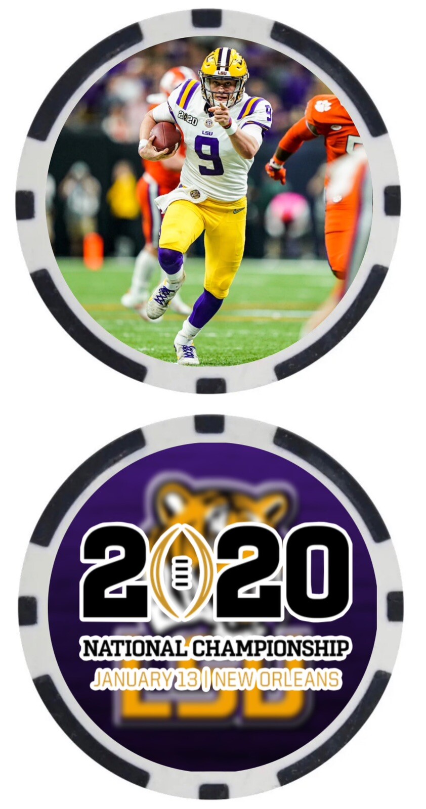 NCAA CHAMPIONSHIP 2020 - LSU TIGERS - POKER CHIP/BALL MARKER | eBay
