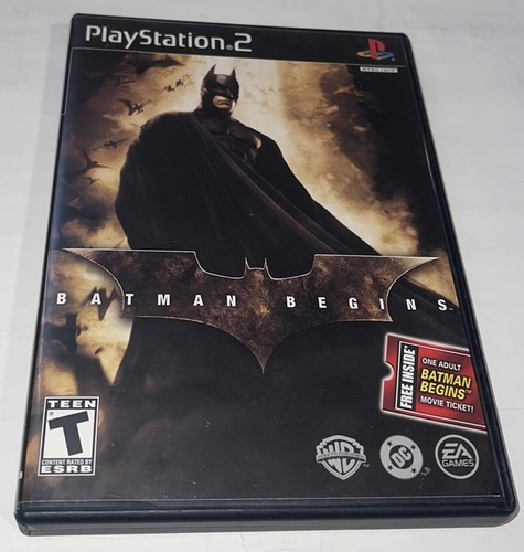 Batman Begins (Sony PlayStation 2, PS2, 2005) Complete Black Label ...