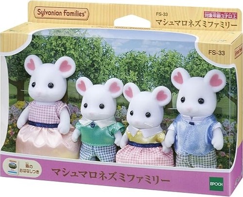 Calico Critters FS-33 Marshmallow Mouse Family EPOCH Japan Sylvanian Families | eBay