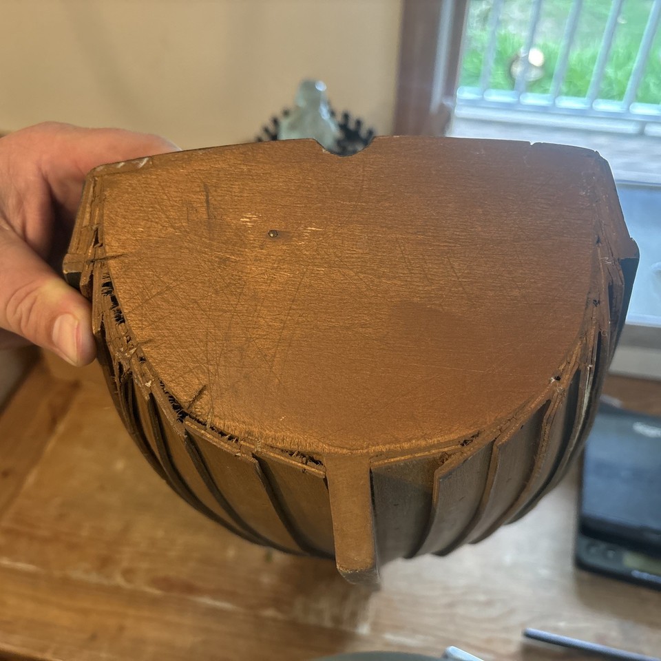 Handcrafted Wooden Rowboat Model with Oars, Vintage Decorative 28” Boat ...