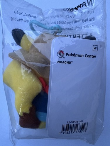Pokemon X Field Museum Exclusive Excavator Pikachu Plush Keychain ...