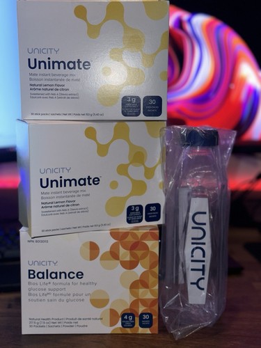 UNICITY Feel Great Pack Balance 30 Stick pack/Unimate 60 Stick pack EXP ...
