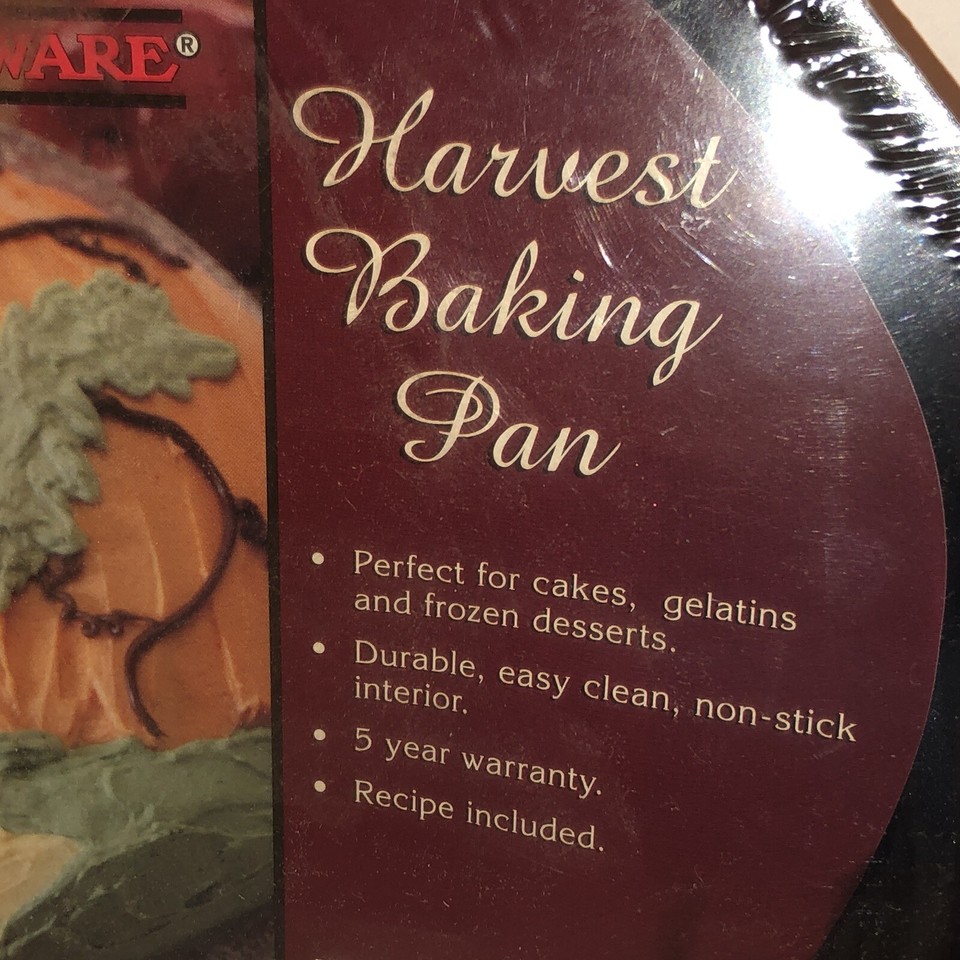 VTG Nordic Ware Harvest Baking Pan 30792 Pumpkin Thanksgiving Cake New ...