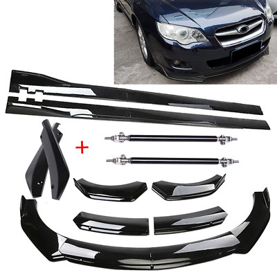 Car Front Bumper Lip Spoiler Rear Side Skirt Splitter For Subaru Legacy ...