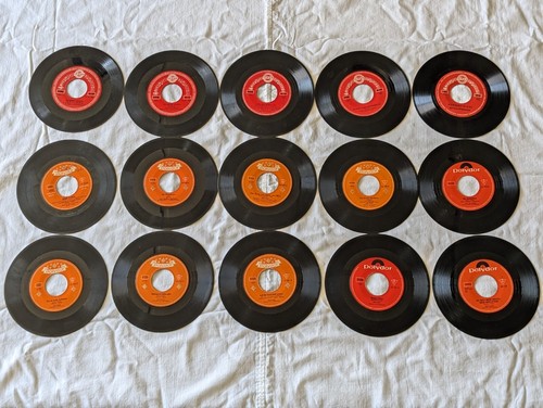 Collection of 15 vinyl 45 RPM 7” records German 1950s-60s Volksmusik ...