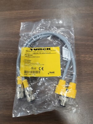 Turck YBZ2-FSM4.4/2RK4T-0.3/0.3 Splitter Cordset 4 Pin To Dual Female ...
