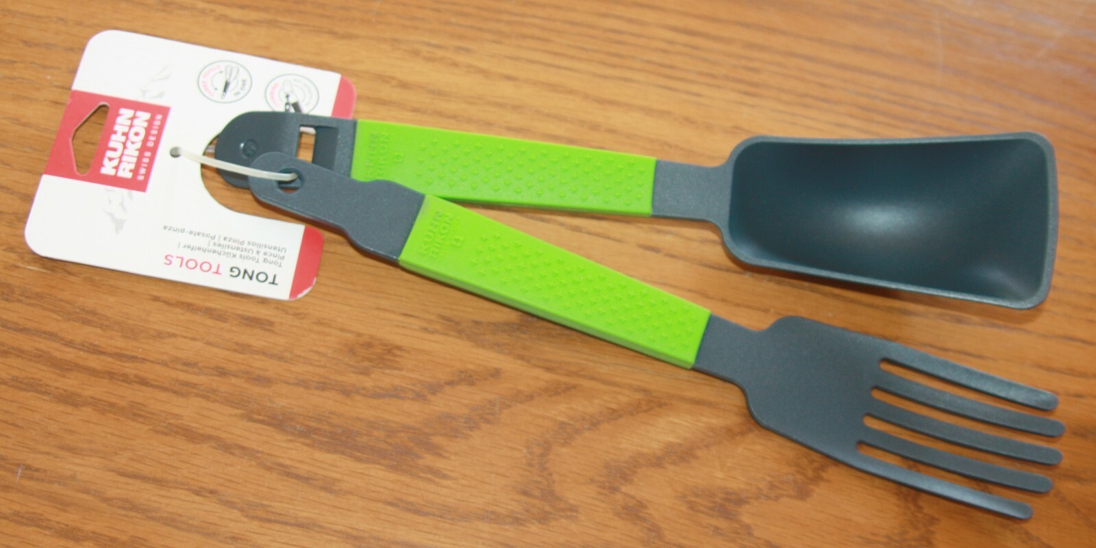 Kuhn Rikon Swiss Tong Tools braising spoon serving fork salad green New ...