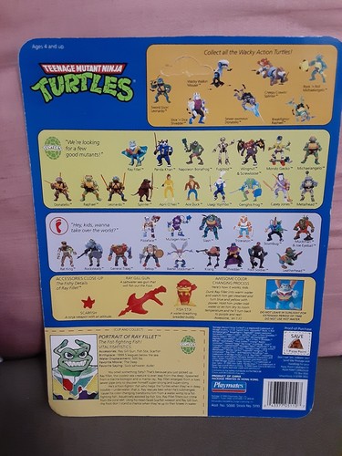 Teenage Mutant Ninja Turtles Ray Fillet Cardback File Card Tmnt 1990 ...