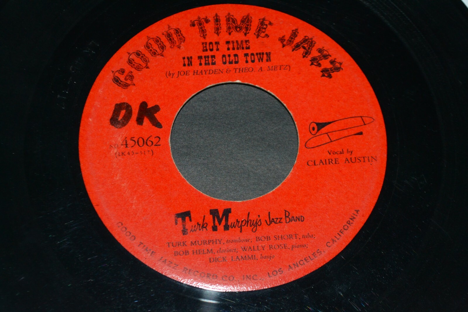 Turk Murphy's Jazz Band~Minstrels Of Annie Street / Hot Time In The Old ...