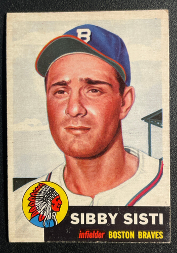 1953 Topps #124 Sibby Sisti EX+. Boston Braves | eBay