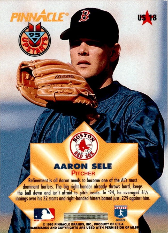 1995 Pinnacle Upstarts Boston Red Sox Baseball Card #US18 Aaron Sele | eBay