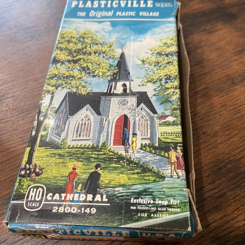 Plasticville HO Vintage Boxes Cathedral. Open Box, Previously Used | eBay