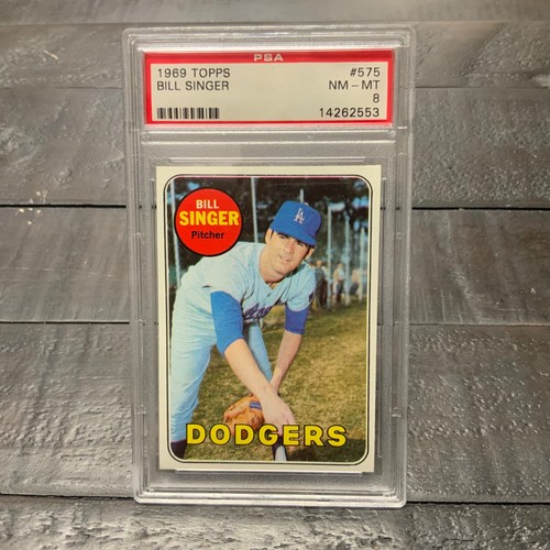 1969 Topps Bill Singer #575 *Dodgers* PSA 8 NM-MT | eBay