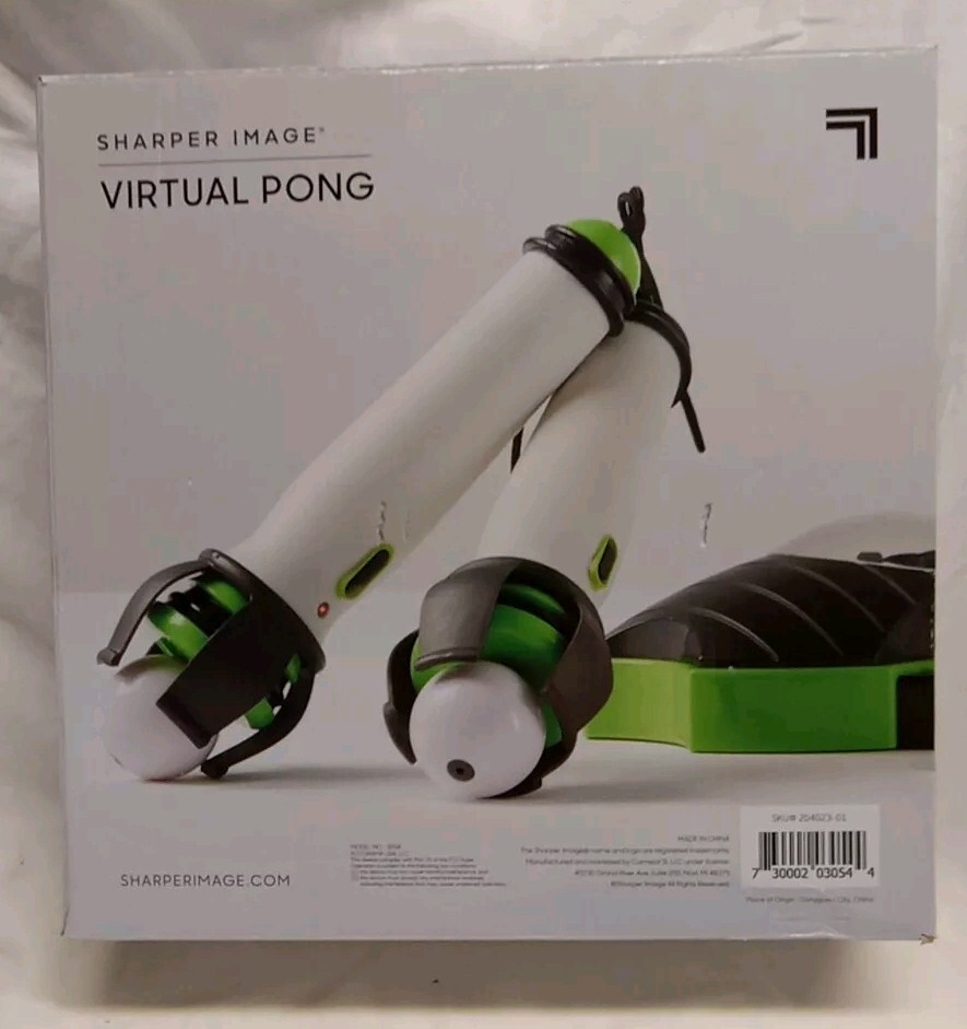 Sharper Image Virtual Ping Pong Game Futuristic Tennis Model 3054 NEW ...
