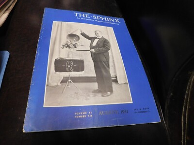 The Sphinx Magic Magazine For Magicians 1941 August | eBay